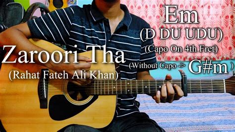 Zaroori Tha Rahat Fateh Ali Khan Easy Guitar Chords Lesson Cover