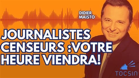 Liberté de la presse la Terreur est de retour Didier Maïsto YouTube