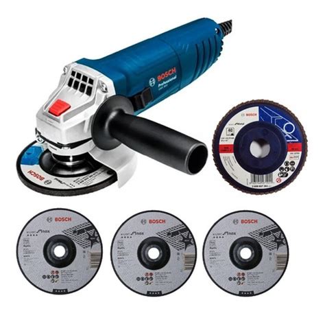 ESMERILHADEIRA ANGULAR 4 1 2 850W GWS850 BOSCH 4 DISCOS 110V OU 220V