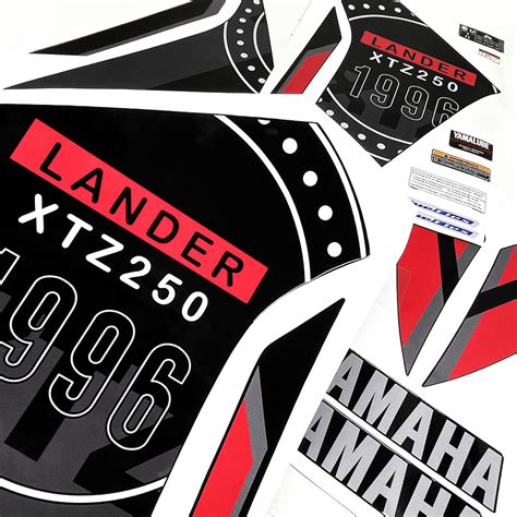 Kit Adesivos Moto Yamaha Lander Xtz 250 2023 2024 Logos Sportinox
