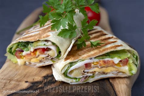 Domowe Wrapy Z Tortilli Przepis Przyslijprzepis Pl