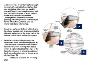 Stereographic Projection Ppt