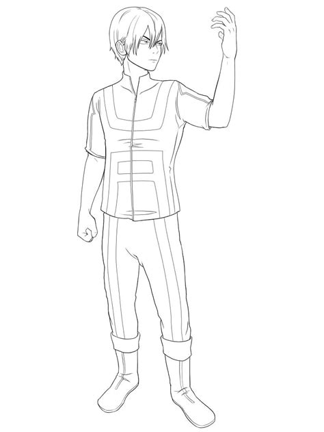 Coloriage Deku My Hero Academia télécharger et imprimer gratuit sur