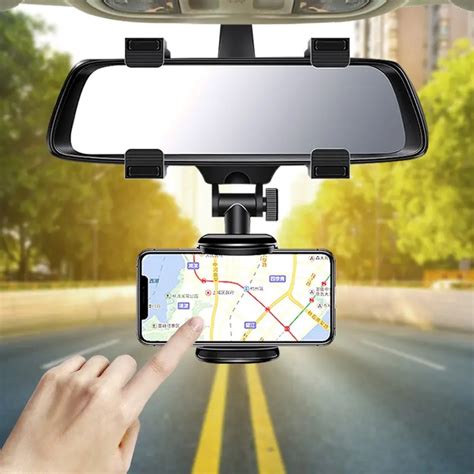Araba Dikiz Aynas Montaj Ara Telefonu Braketi Navigasyon GPS Stand