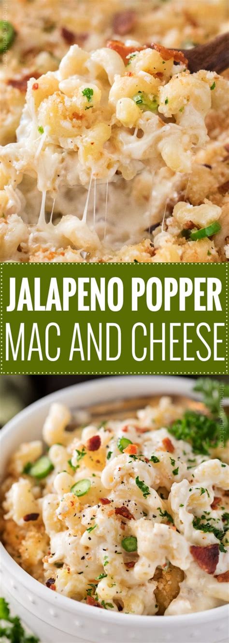 Baked Jalapeño Popper Mac and Cheese The Chunky Chef