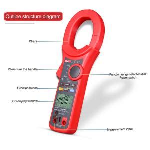 UNI T UT221 2000A AC DC Current True RMS Digital Clamp Meter With