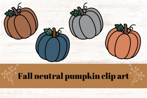 Fall Neutral Pumpkin Clip Art Graphic By Digi Curated Creative Fabrica