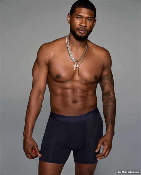 Usher Shirtless Huge Bulge Underwear Photoshoot The Men Men