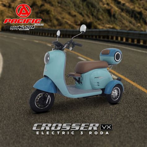 Jual Sepeda Listrik Roda Tiga Pacific Crosser VX Shopee Indonesia