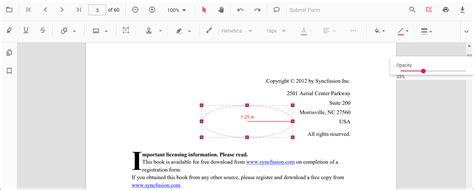 measurement annotation in ej2 asp core pdf viewer syncfusion