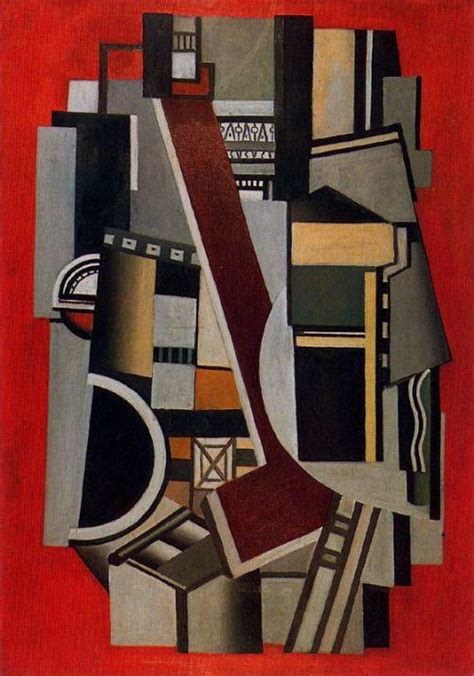 Fernand Léger 1881 1955 Mechanical Elements on Red Bottom 1924