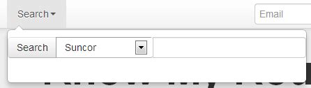 Twitter Bootstrap How To Make This Dropdown Search Bar Look Nicer