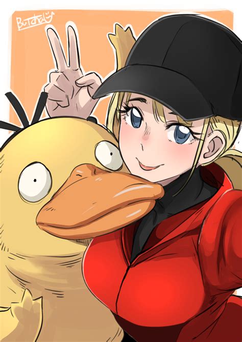 Psyduck And Lucy Stevens Pokemon And 2 More Drawn By Butcha U Danbooru