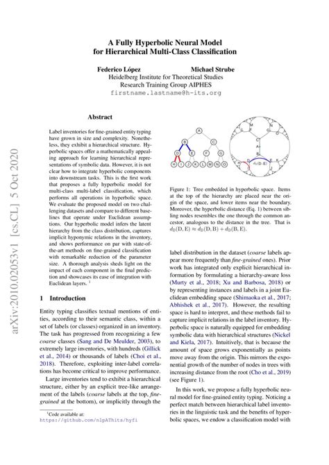 a fully hyperbolic neural model for hierarchical multi class classification deepai