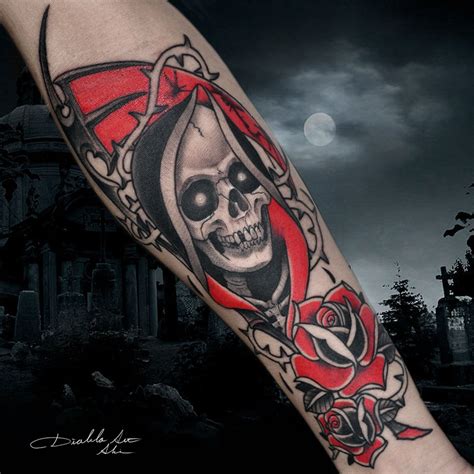 Traditional Grim Reaper Tattoo Retyjet