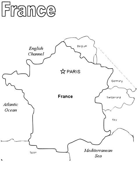 Coloriage Carte France Imprimer Sur Coloriageenfant