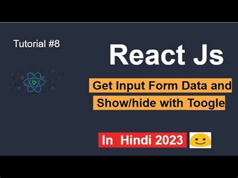 Tutorial 8 On ReactJS Capturing The Input Box Value And Dynamically