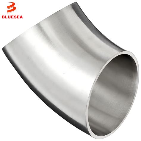 Pipe SUS304 316 Sch40 Seamless Elbow Butt Weld 90 45 Degree Stainless