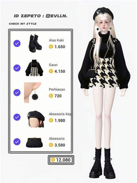 Zepeto Outfit Only Coins Gaya Model Pakaian Model Pakaian Pakaian