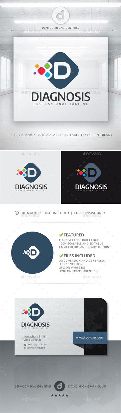 Diagnosis Logo Logo Design Template Logo Lettering