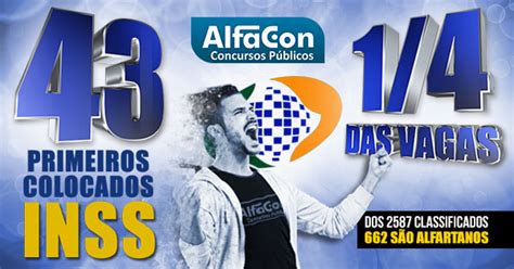 Aprovados Inss Leandro Luis Blog Do Alfacon