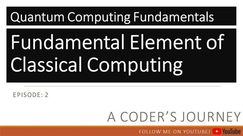 Quantum Computing Fundamentals Tutorial Episode 2 Fundamental