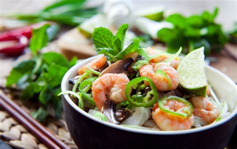 Salade asiatique aux crevettes Top Santé