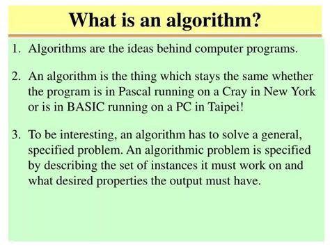 ppt what is an algorithm powerpoint presentation free download id 2982816