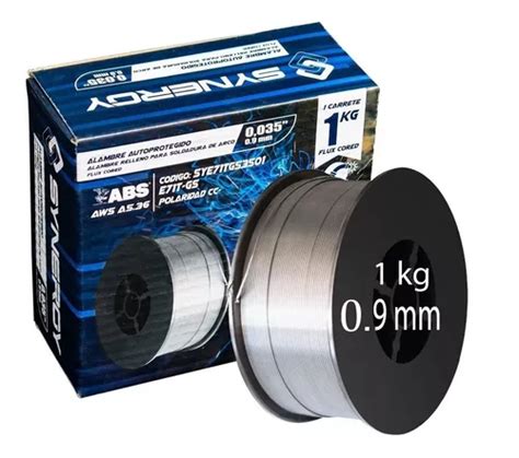 Microalambre Relleno Flux Core 0 035 9mm 1kg Synergy Meses Sin Intereses