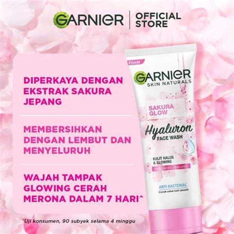 Jual Garnier Sakura Glow Hyaluron Face Wash 100 Ml Di Seller All In One