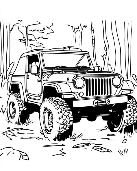 Jeep Coloring Pages 100 Free Printables Storiespub