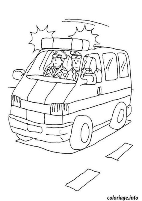 Coloriage Voiture De Police Dessin Voiture à imprimer