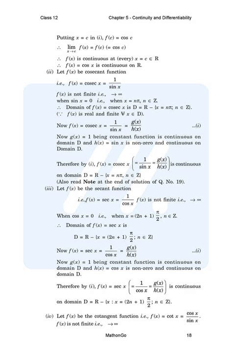 ncert solutions for class 12 maths chapter 5 continuity and differentiability mathongo
