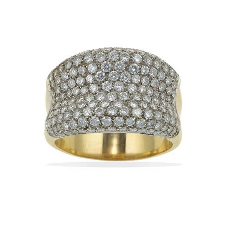 Anello a fascia con pavè di diamanti Cambi Casa d Aste ArsValue