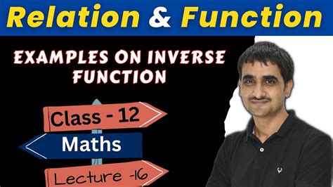 examples on inverse function relation and function maths cbse pt sir youtube