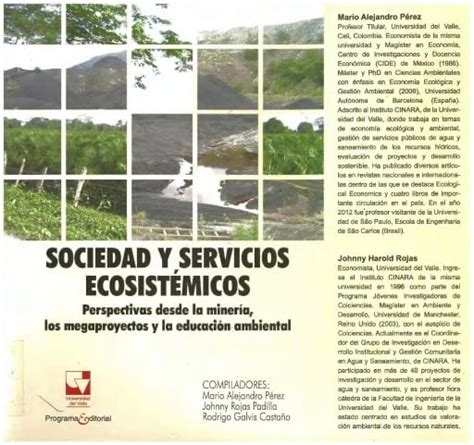 Sociedad y servicios ecosistémicos Universidad Técnica