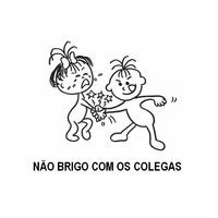 Desenho De Meninos Brigando Para Colorir Tudodesenhos