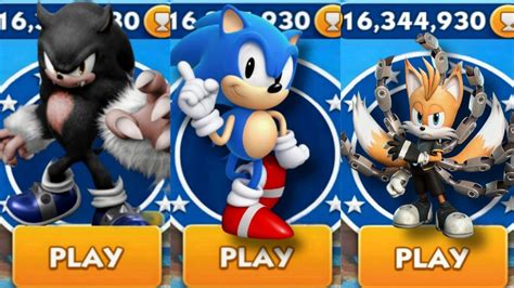 Sonic Dash Werehog Dash VS Classic Sonic VS Tails Nine Movie Sonic