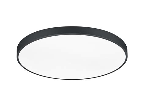 Plafonnier LED rond Ø750mm WACO noir mat de TrioLighting