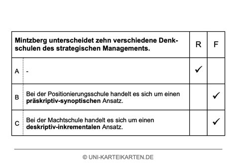 Strategisches Management Komplettpaket Lernen Ben Uni