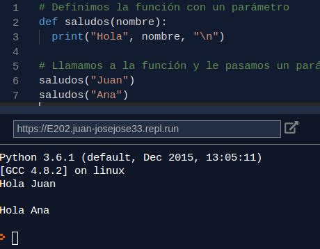 E202 Función con parámetros Lenguaje de programación Python