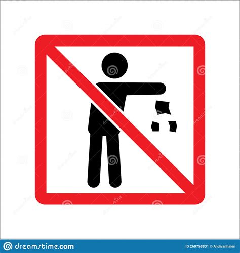 Do Not Littering Sign Don T Litter Signs Stock Image Image Of
