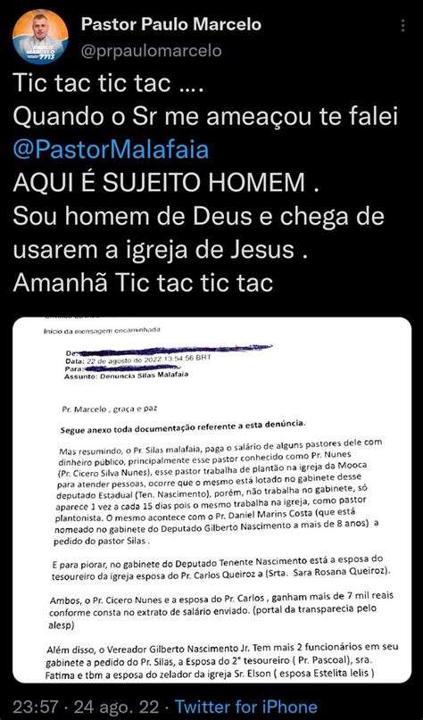 Sérgio Pavarini on Twitter RT lazarorosa25 Que BOMBA Malafaia é