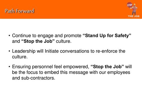 Ppt Stop Work Authority Stand Up For Safety Powerpoint
