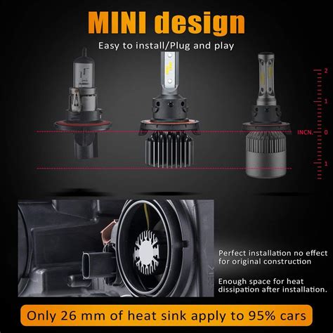 Bingua H13 9008 Led Headlight Bulbs SEALIGHT Upgraded Super