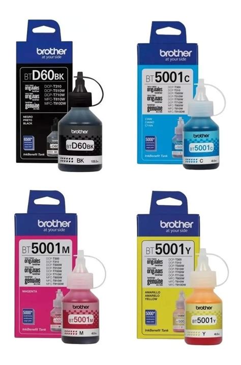 4 Tintas Brother Original Btd60bk Bt5001 Dcp T220 Dcp T5 Mercado
