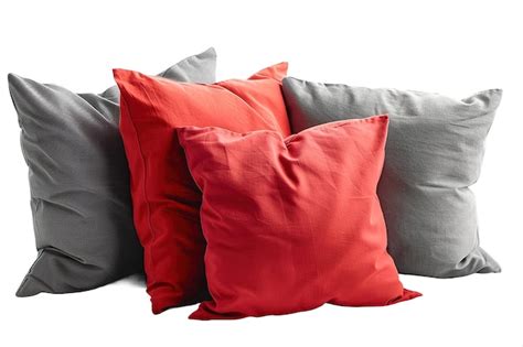 Premium Vector Different Colorful Decorative Pillows On White Background