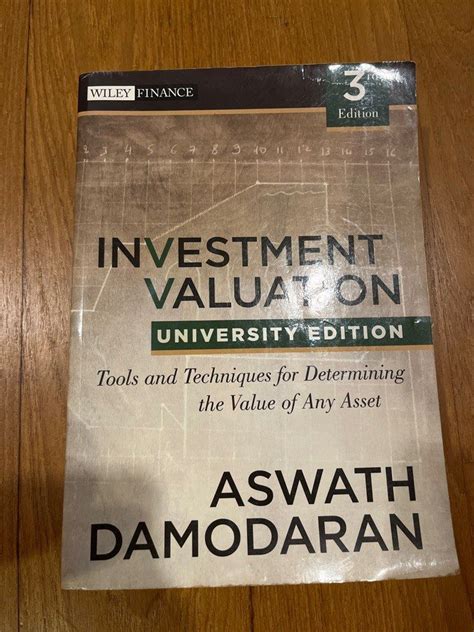 Investment Valuation Edition 3 By Aswath Damodaran Hobbies Toys