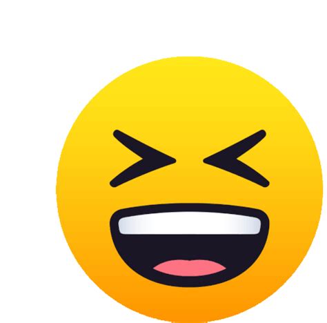 Grinning Squinting Face Joypixels Sticker Funny Emoji