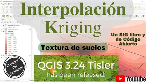 Interpolación de Kriging en QGIS Mapa de texturas de suelos YouTube